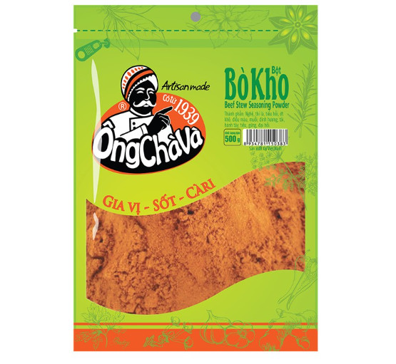 BỘT BÒ KHO ÔNG CHÀ VÀ 500GRAM (BEEF STEW SEASONING POWDER)